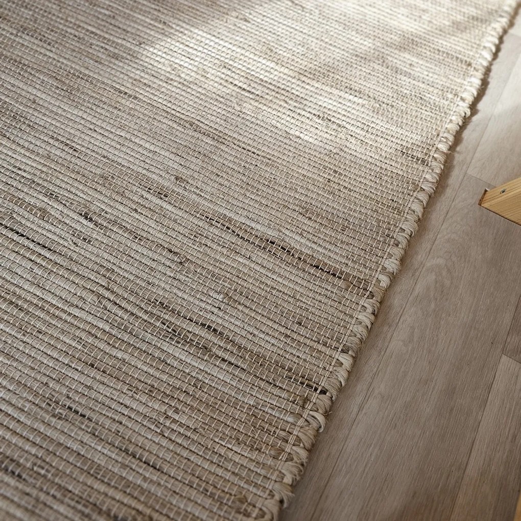 Hanse Home, Koberec běhoun Handloom 105962 Dhaka Grey Brown, 80x200, béžová, chodba / předsíň