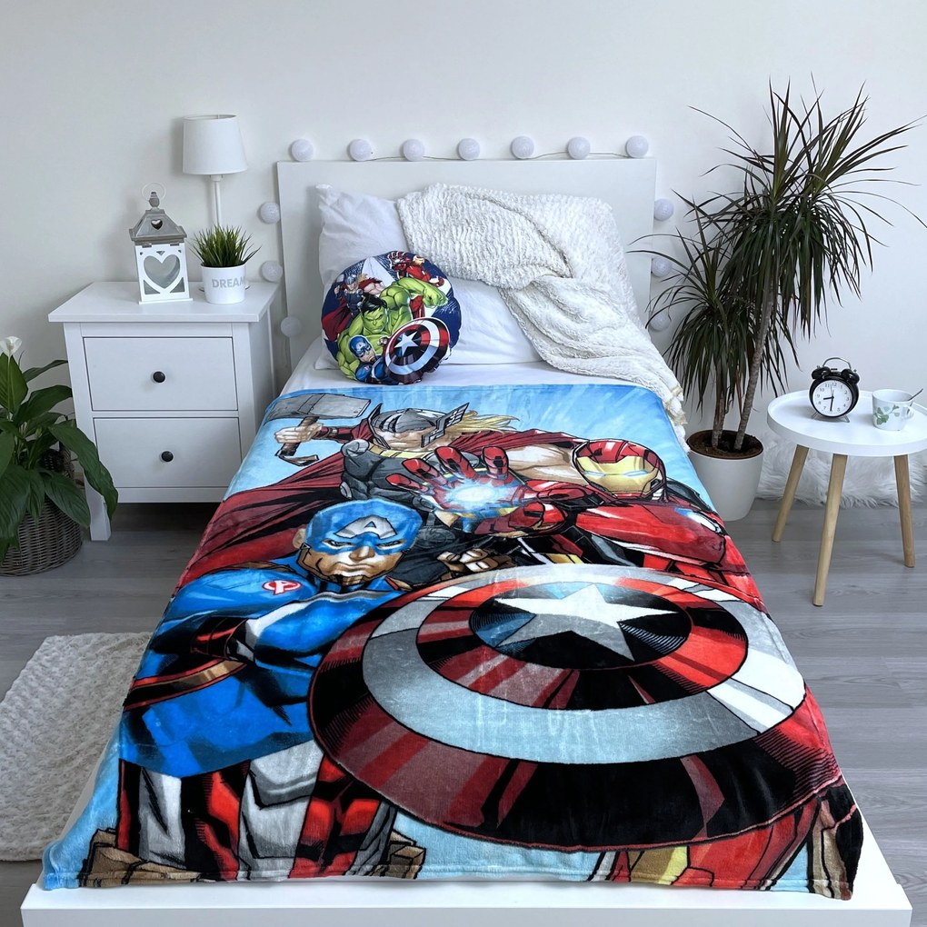 Jerry Fabrics Deka mikroflanel 100x150 cm - Avengers "Heroes 02"