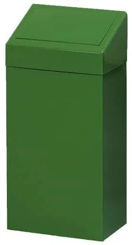 Kovový odpadkový koš na tříděný odpad, objem 50 l, zelený