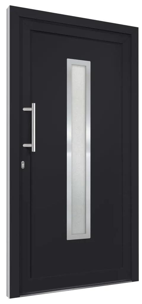 vidaXL Vchodové dveře antracitové 98 x 190 cm