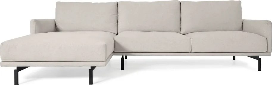 Béžová rohová pohovka Kave Home Galene, levý roh, 254 cm