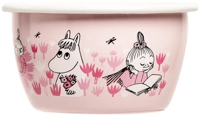 Miska Moomin Girls 0,3l, smalt / růžová