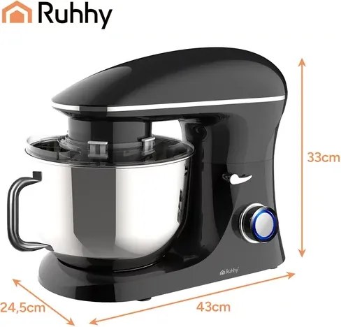 Kuchyňský robot 1500 W, s mísou 6,2L – RUHHY