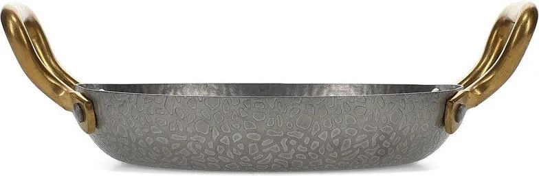 Servírovací kovový talíř ve stříbrné barvě ø 18 cm Serve – BonBistro