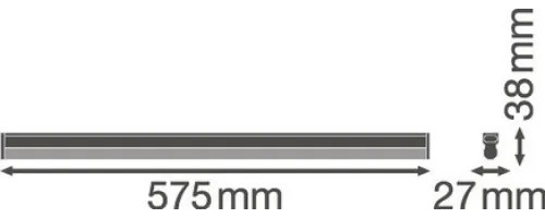 LED svítidlo LEDVANCE Linear Compact Batten 600mm 10W/3000K teplá bílá