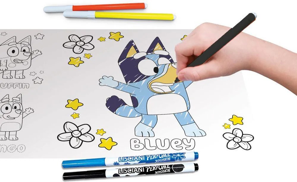 Lisciani BLUEY škola kreslení s podsvícenou tabulí