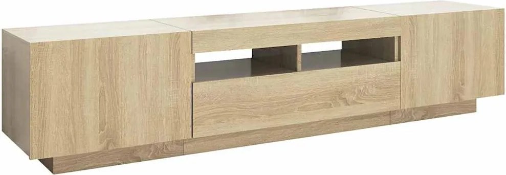TV skříňka s LED osvětlením dub sonoma 180 x 35 x 40 cm 3081900