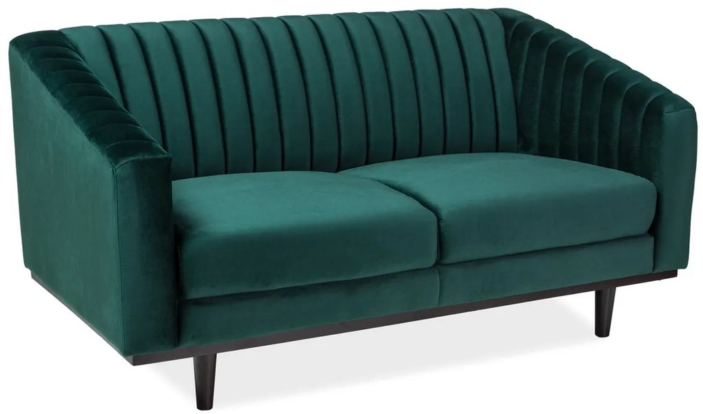 Čalouněné dvojkřeslo ASPREY VELVET 2 zelená