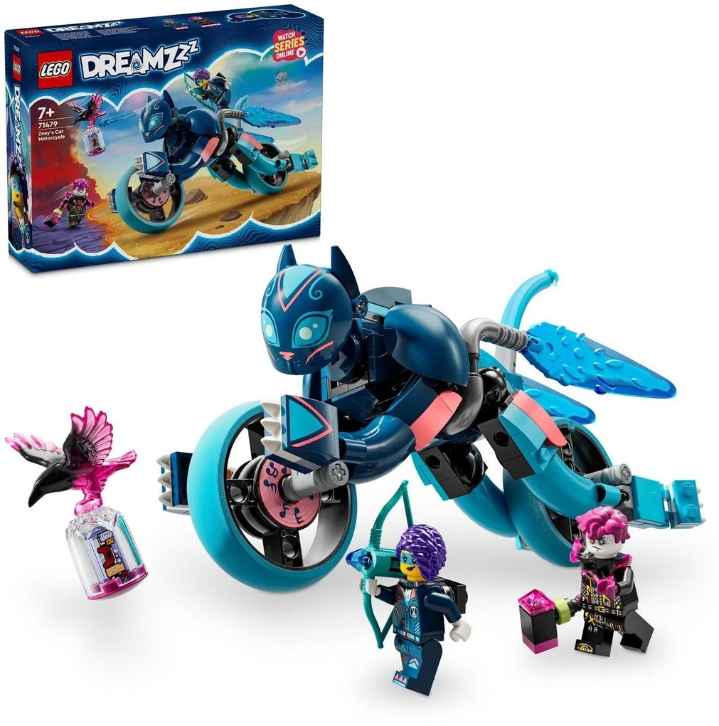 Lego stavebnice lego dreamzzz 71479 zoey a její kočičí motorka