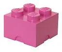 Lego úložný box 4 Růžová