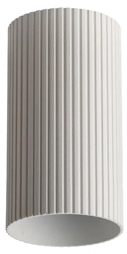 Minimalistické bodové svítidlo Lucas Ribbed Tube 10 bílá
