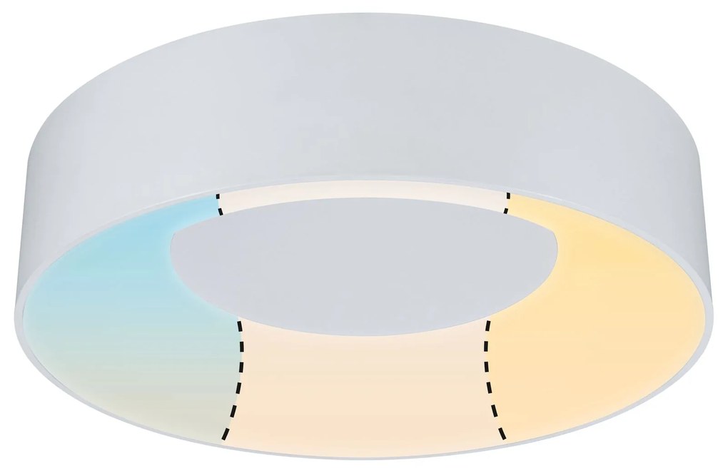Paulmann 78946 Casca, koupelnové stropní svítidlo LED 16W White Switch, bílá, průměr 30cm, IP44