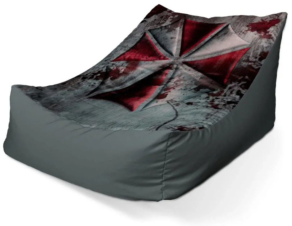 Sablio Sedací vak Lounge Resident Evil Umbrella Corporation Steel - 80 x 95 x 50 cm