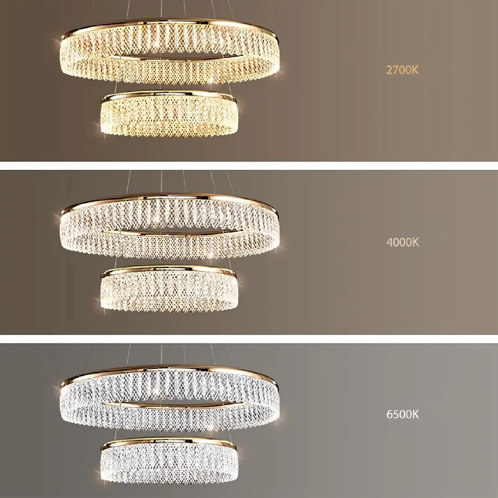 Toolight Toolight, LED stropní svítidlo, 72W, 3500lm, APP1750-CP, zlatá, OSW-04047