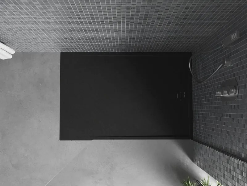 Mexen Amon obdélníkový sprchový kout SMC 100 x 80 cm, černý - 4F708010