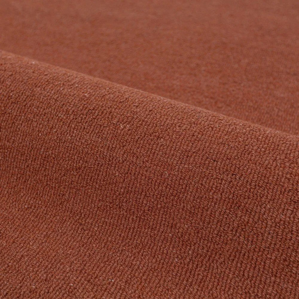 Ručně tkaný koberec s příměsí vlny v terakotové barvě 120x170 cm Rivo Wool – Flair Rugs