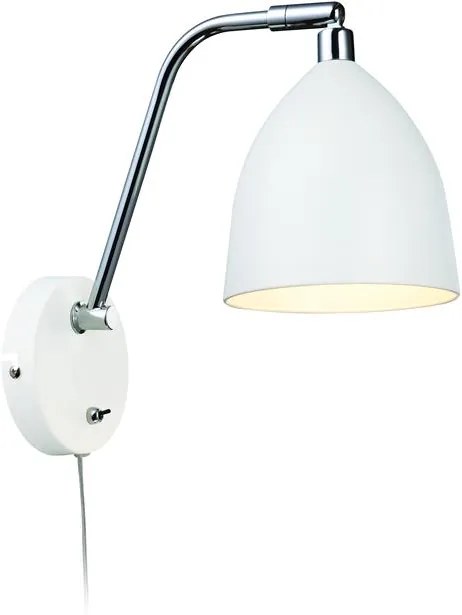 Markslojd 105026 FREDRIKSHAMN - Nástěnná lampa s kabelem do zásuvky a vypínačem na svítidle