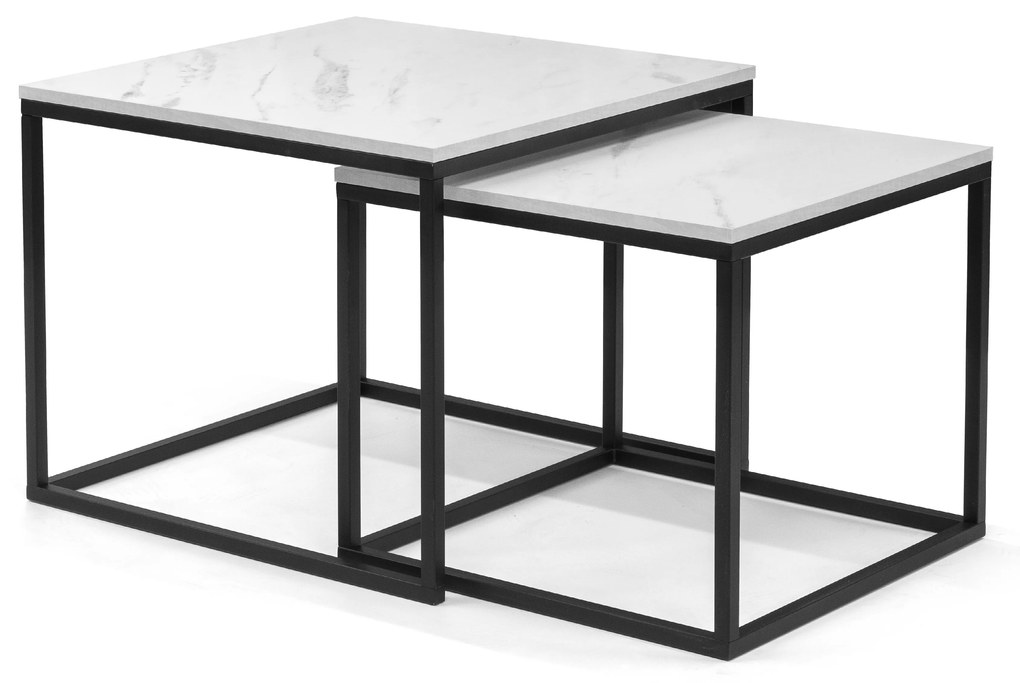 Gib Meble Konferenční stolek Veroli Barva: Černá/Černý mramor
