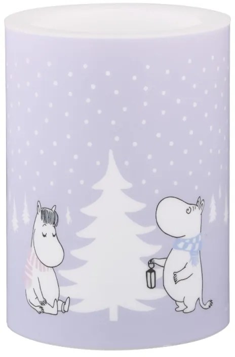 LED svíčka Moomin Snowfall 10cm