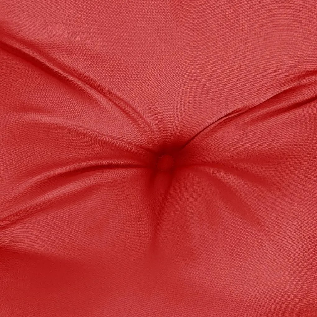 vidaXL Kulatý sedák Ø 60 x 11 cm oxfordská tkanina [361946] Barva: Červená