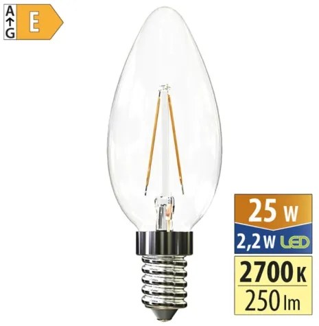 LED žárovka E14 McLED 2,2W (25W) teplá bílá (2700K) svíčka ML-323.031.87.0