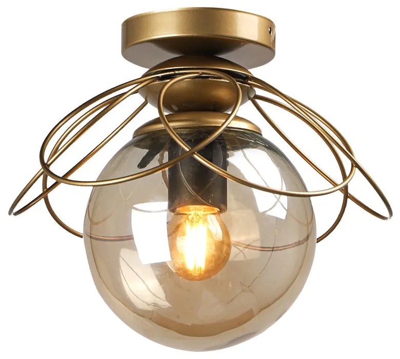 Stropní svítidlo ve zlaté barvě Alaca – Squid Lighting