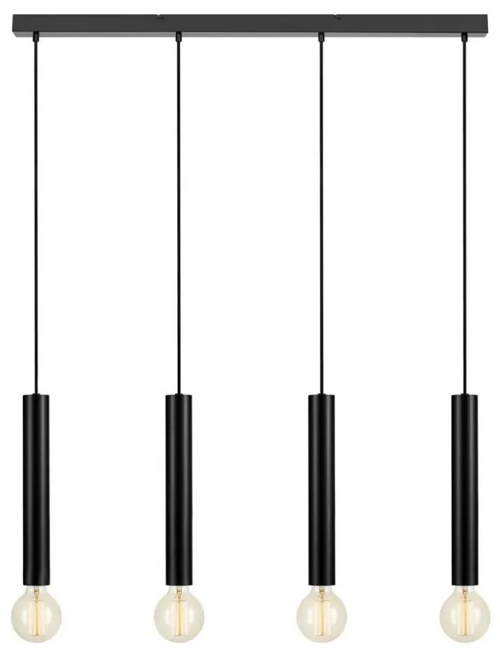Markslöjd 108264 - Lustr na lanku SENCILLO 4xE27/40W/230V černá