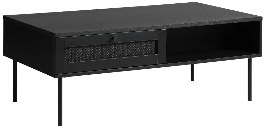OnaDnes -20% Černý konferenční stolek Unique Furniture Pensacola 110 x 60 cm