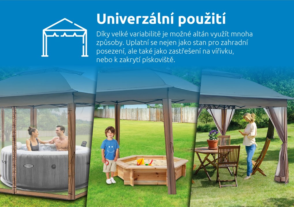 Marimex | Zahradní altán Marimex Vista 3x3 m (poškozený obal) | 109705721
