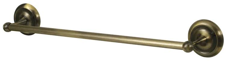 Erga Deco, 1-ramenný držák na ručníky 460 mm, antická mosaz, ERG-00410