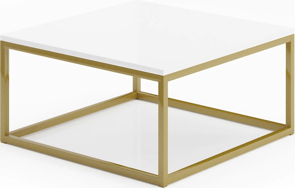 ADRK Furniture Konferenční stolek BELTEN 65x65 CT-BEL-G-W