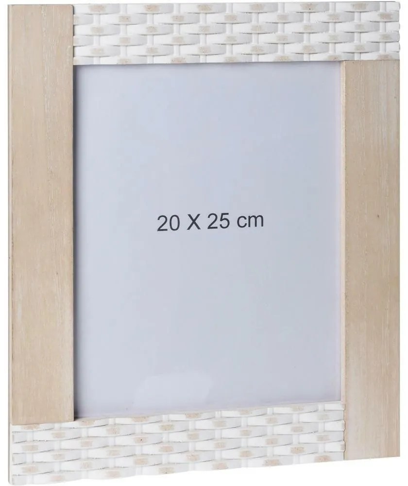 DekorStyle Obdélníkový nástěnný rámeček 20x25 cm - hnědá