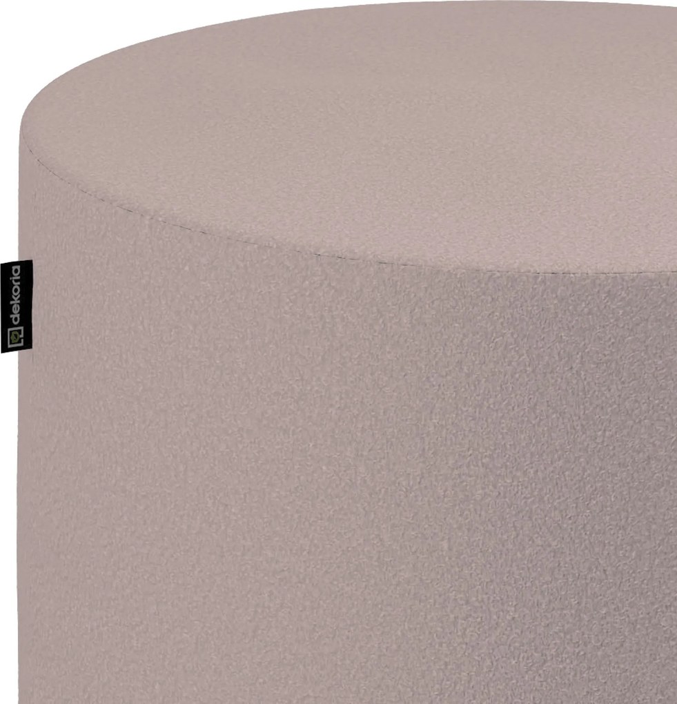 Sedák Barrel- válec pevný barva růžová látka pletený vzor