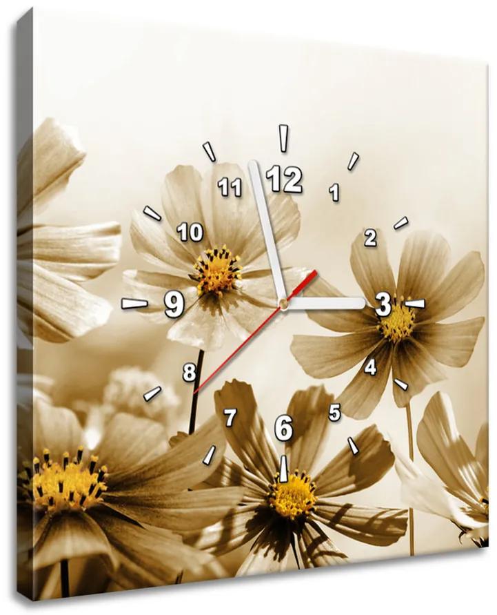 Gario Obraz s hodinami Květnatá krása Rozměry: 40 x 40 cm