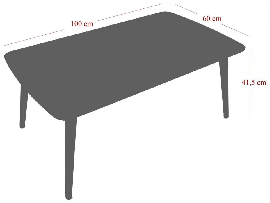 Konferenční stolek Loop 100 cm černý
