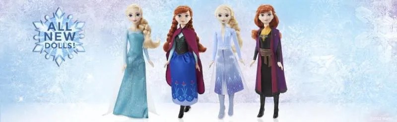 Mattel Frozen panenka Tyrkysové šaty