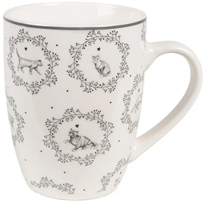 Porcelánový hrnek s motivem kočiček Lovely Grey Cats – 325 ml