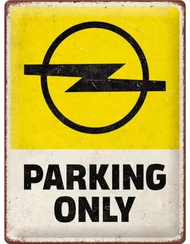 Postershop Plechová cedule: Opel Parking Only - 30x40 cm