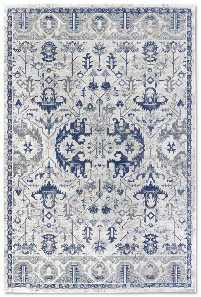 Villeroy & Boch Kusový koberec 106121 Cream, Blue, 120x170, modrá, ložnice