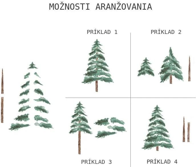 lovel.cz Samolepka na zeď Forest - stromky 3 ks DK314