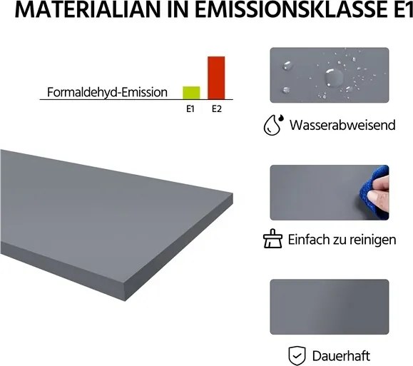 Odkládací stolek Yaheetech – tmavě šedá (266270656658)