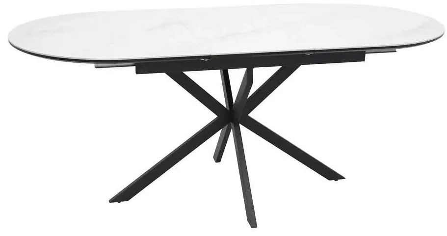 Jídelní stůl Maxwell II 140 x 80 cm, bílá / černá