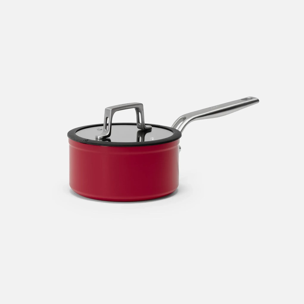 Fabini Rendlík Meda 4.0, ø 16 cm (1,3 l) - Nepřilnavý rendlík s keramickým povrchem s poklicí, vínový / 2. jakost