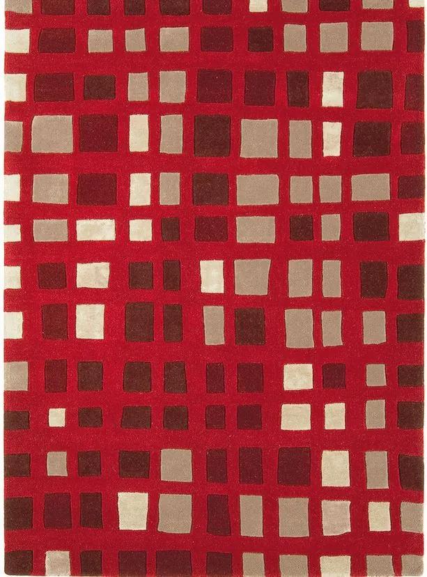 Bighome - Matrix koberec 160x230cm MAX27 Plaza - červená
