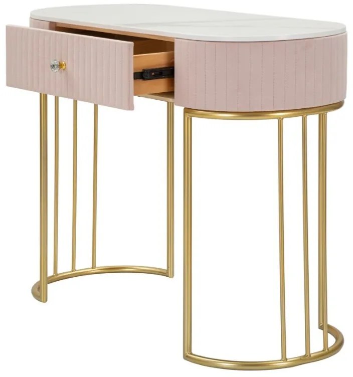 Designová konzole Hadassah 100 cm růžová
