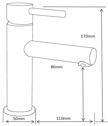 Mexen ELBA - BATERIE UMYVADLOVÁ, Chromová,74100-00