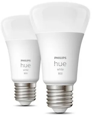 LED žárovka E27 Philips Hue 2ks 9W (60W) teplá bílá (2700K) stmívatelná
