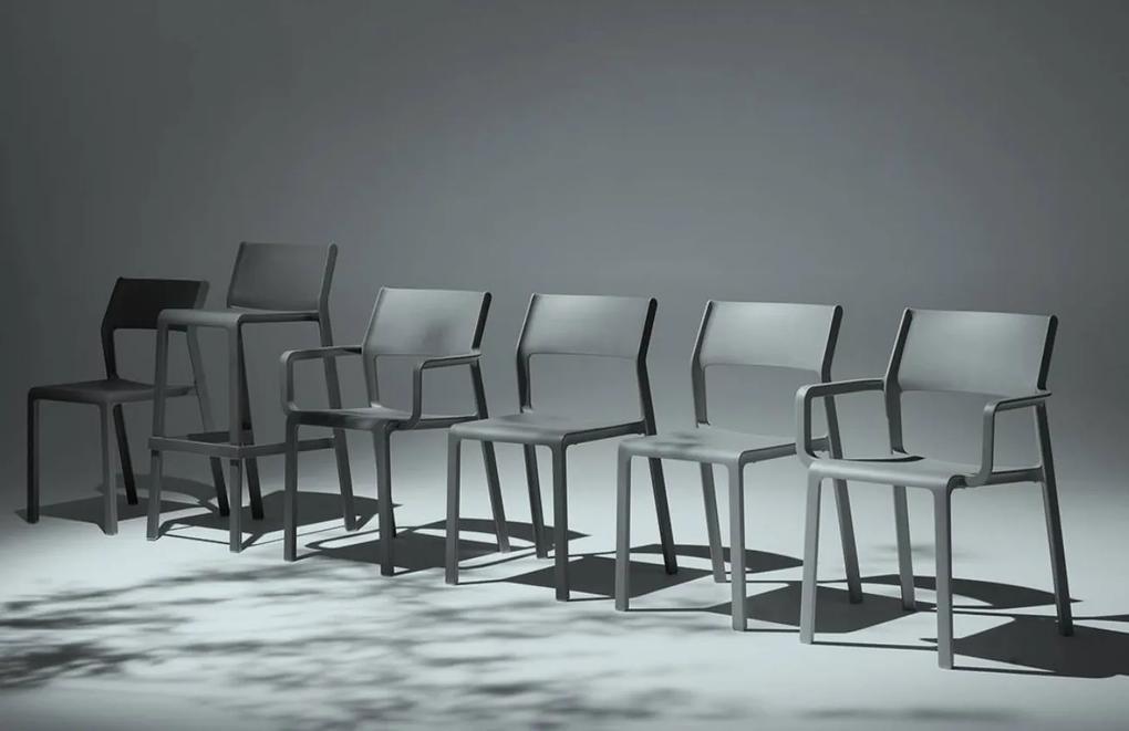 Nardi Antracitově šedá plastová barová židle Trill 65 cm