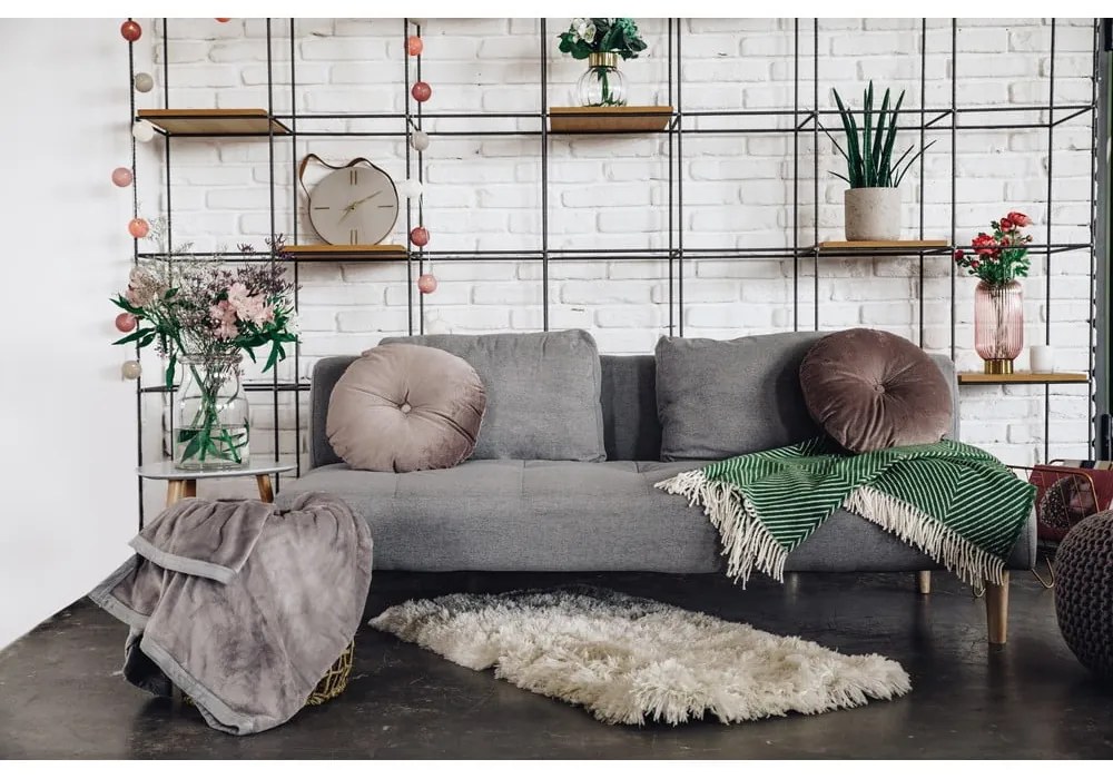 Světle šedá rozkládací pohovka Bonami Essentials Matylda