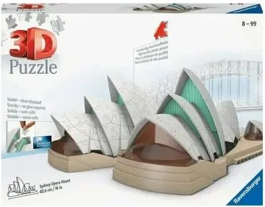 Ravensburger 3D Budova Opery v Sydney / 216 dílků / od 8 let